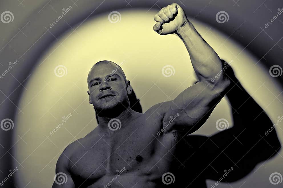 Victory stock photo. Image of chest, male, agility, muscles - 17337512