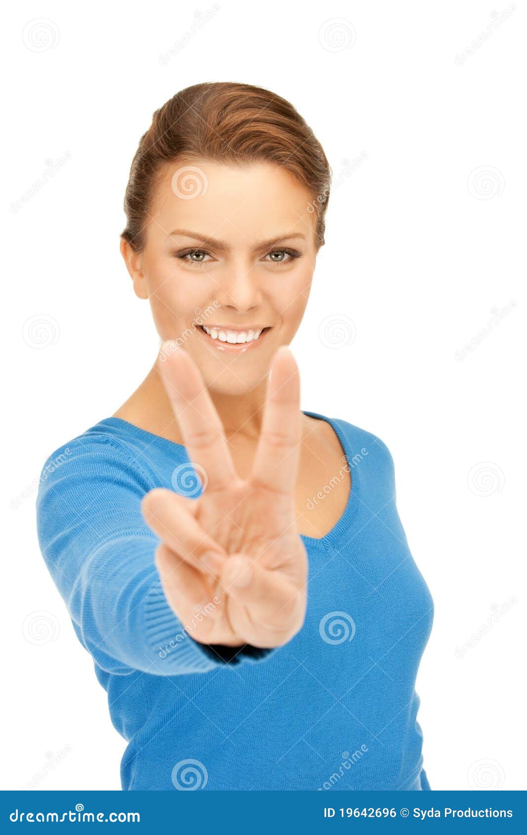 Victory stock photo. Image of caucasian, cute, optimistic - 19642696