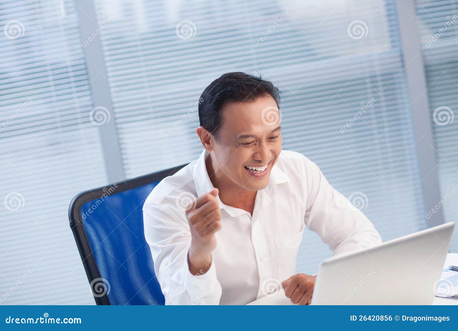Victory stock photo. Image of happiness, happy, excited - 26420856