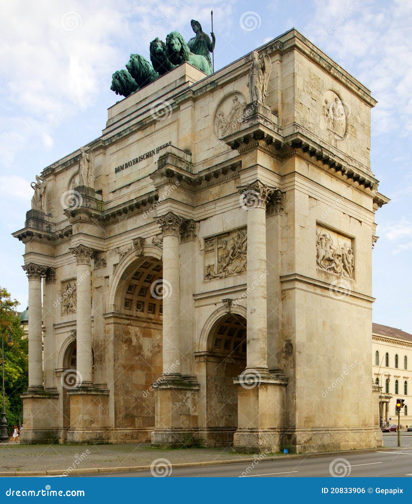 Victory Arch stock photo. Image of germany, architect - 20833906