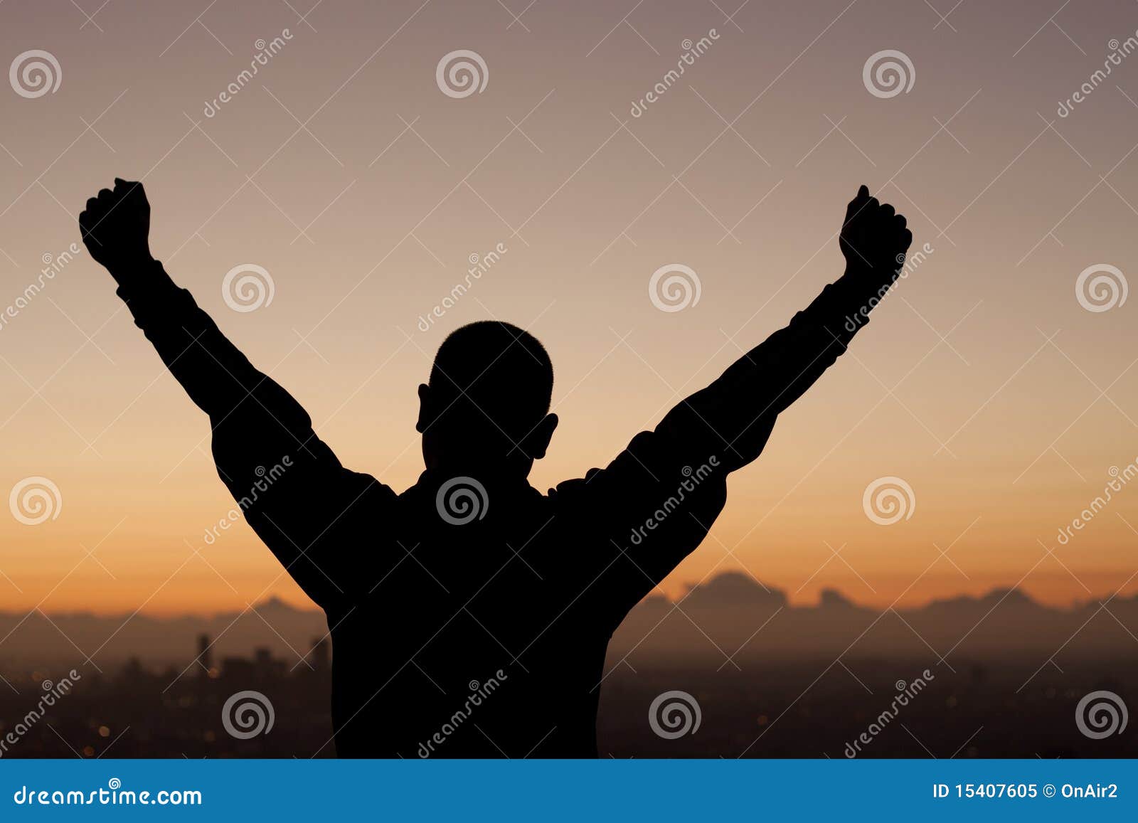 Victory Arms stock image. Image of arms, silhouette, stretch - 15407605