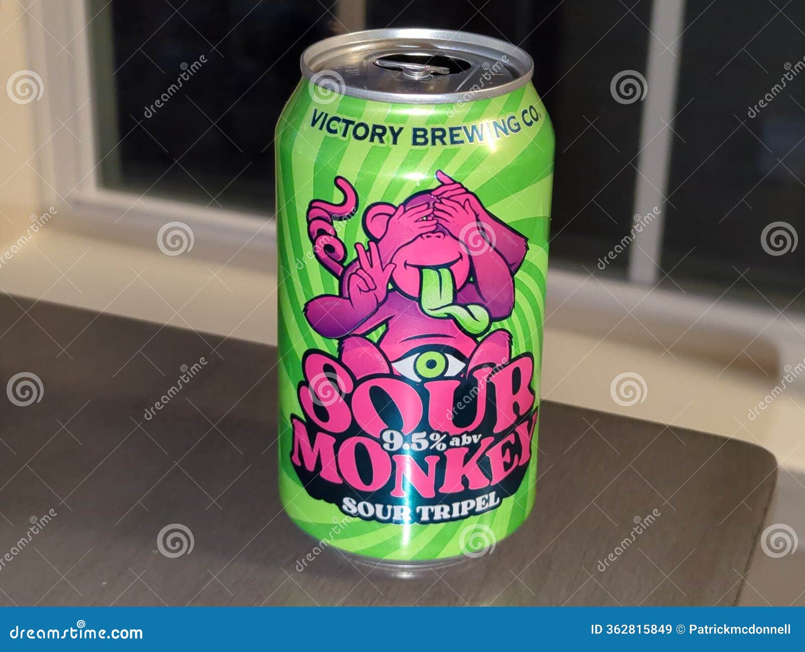 Victory Brewing Co Sour Monkey Sour Tripel Editorial Stock Image - Image of font, sweetness ...