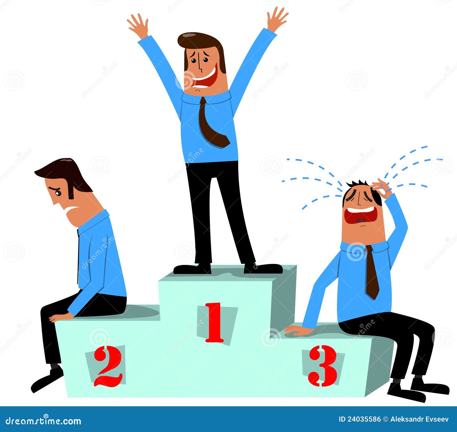 Victory in business stock vector. Illustration of black - 24035586