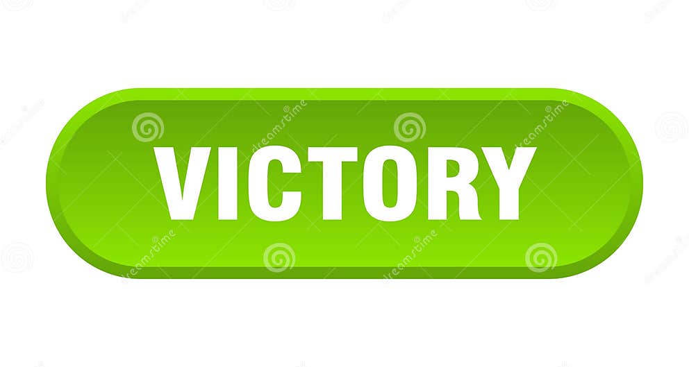 Victory button stock vector. Illustration of badge, victory - 196835769