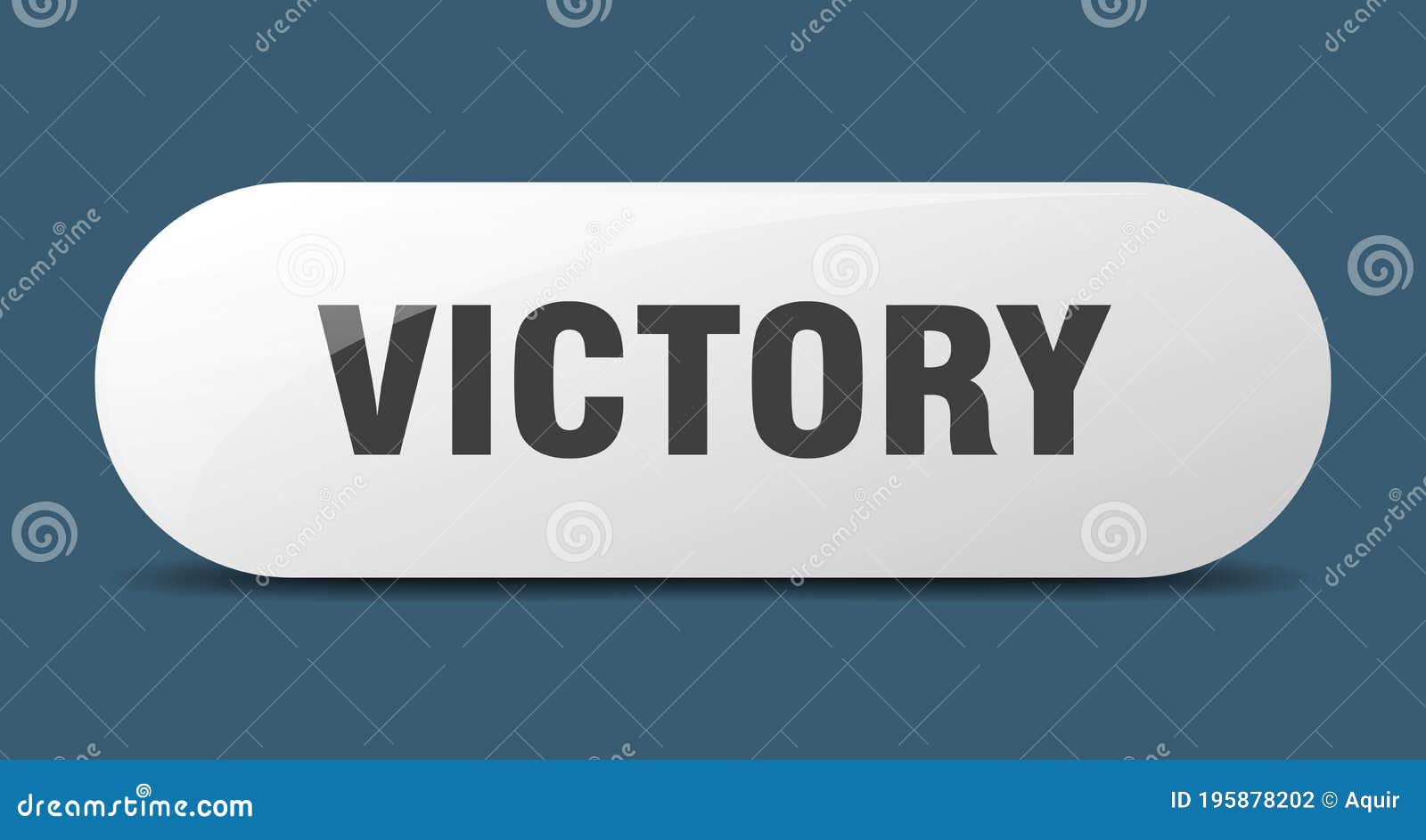 Victory Button. Victory Sign. Key. Push Button Stock Vector ...