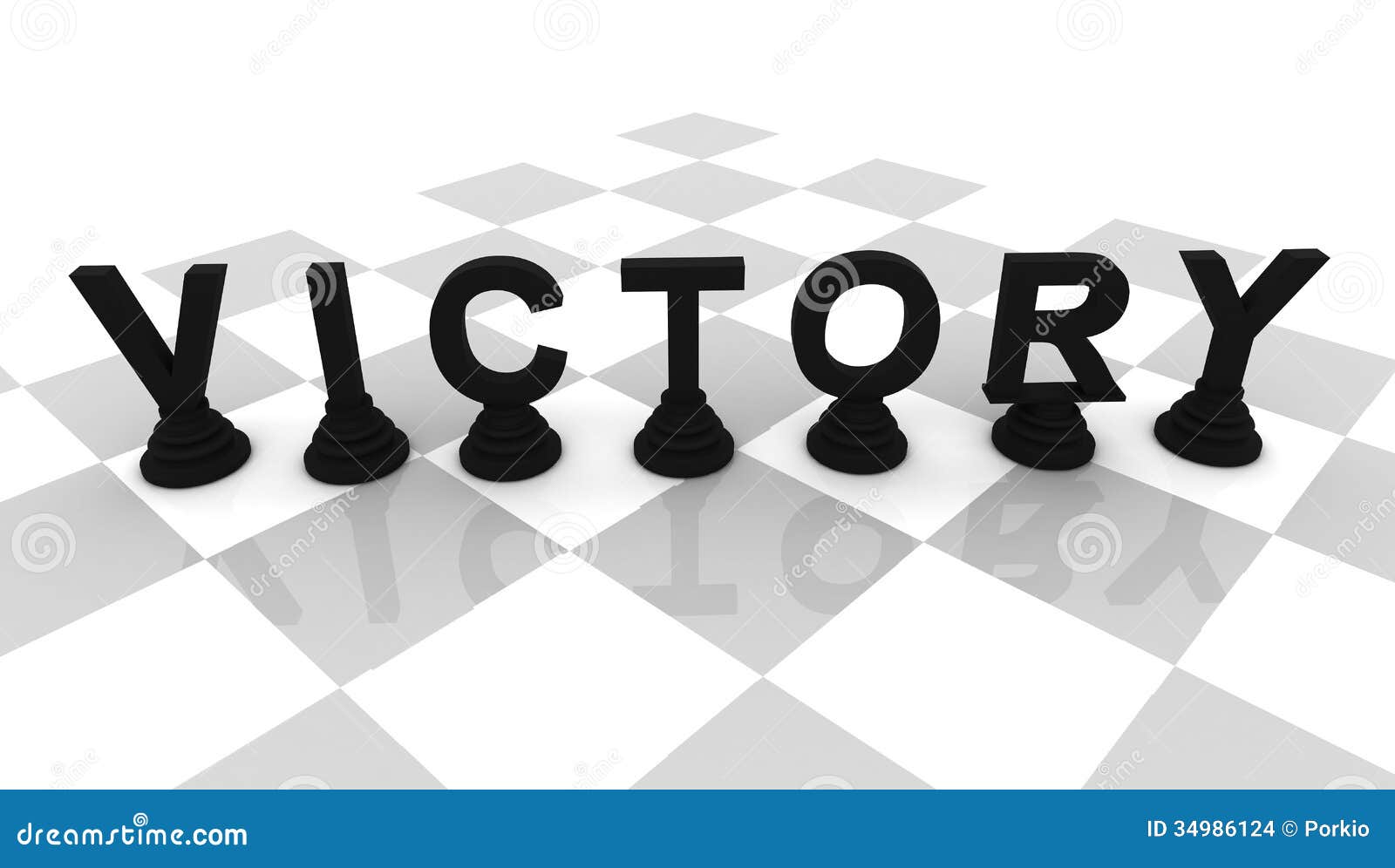 Victory Chess stock illustration. Illustration of symbol - 34986124
