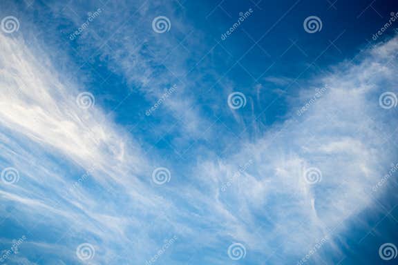 Victory Clouds in Blue Sky stock image. Image of cloudscape - 223920827