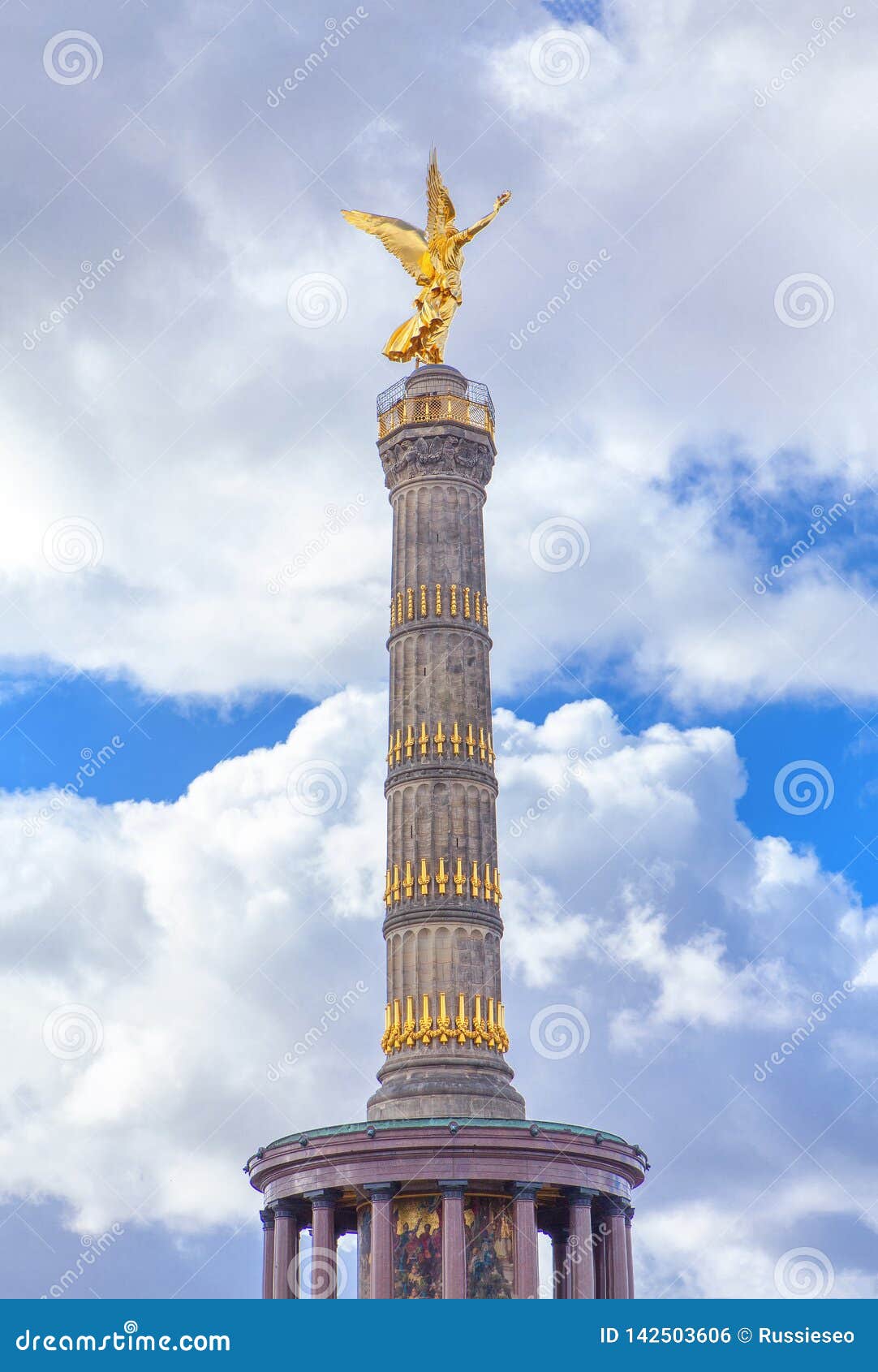 Victory Column in Berlin stock photo. Image of german - 142503606
