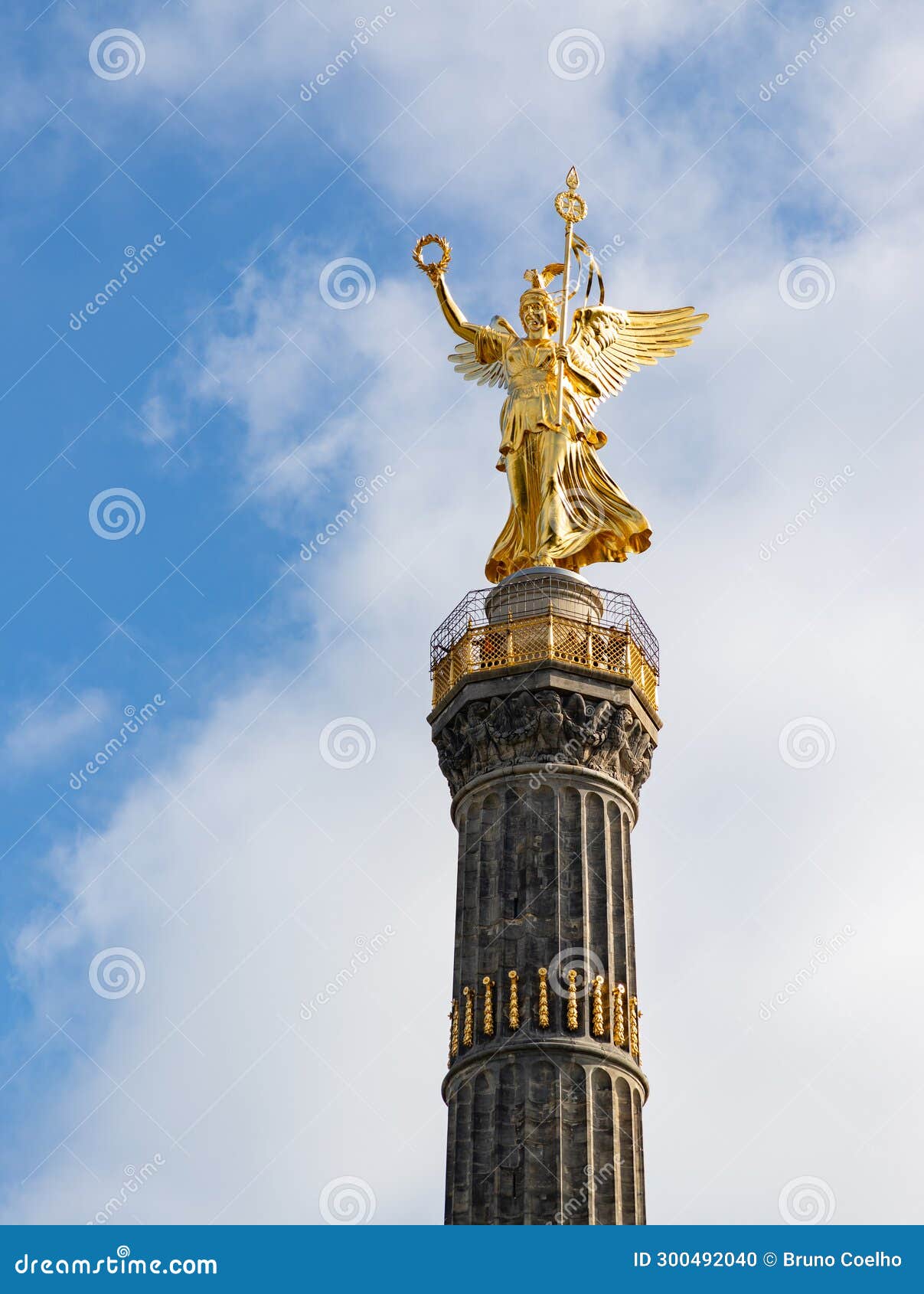 Victory Column stock photo. Image of deutschland, attraction - 300492040