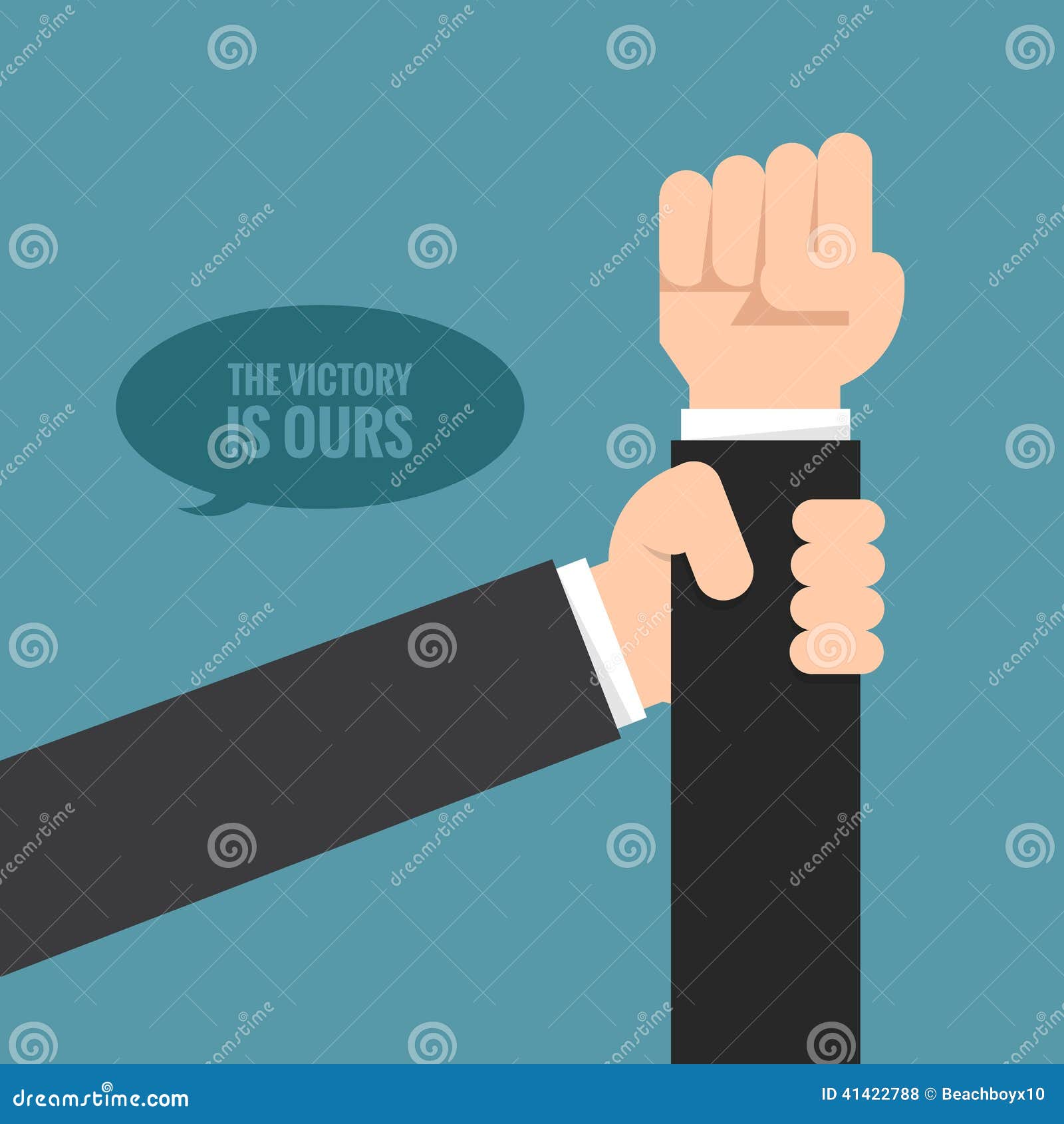 Victory stock vector. Illustration of design, celebration - 41422788