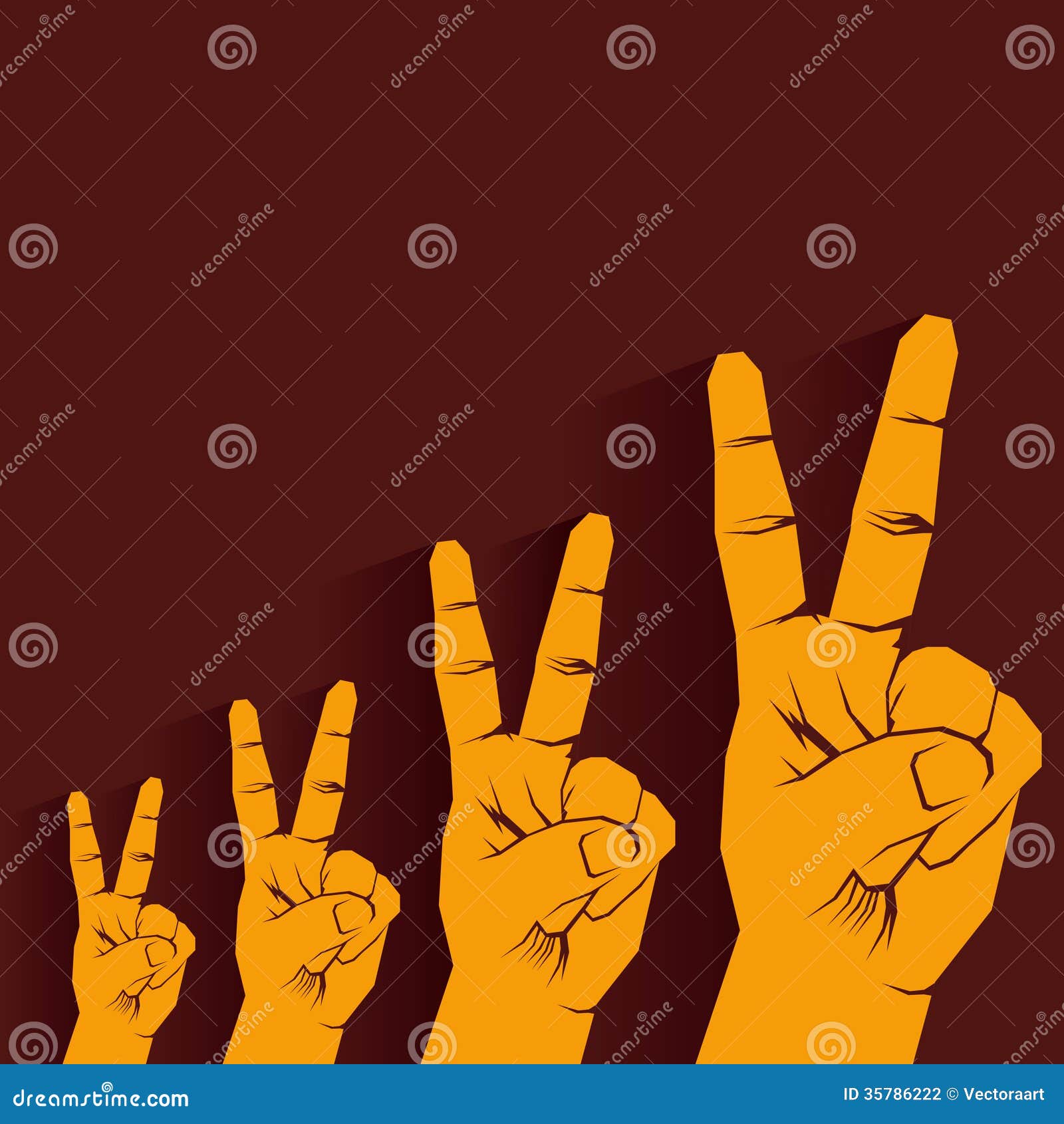 Victory concept stock vector. Illustration of anger, rebellion - 35786222