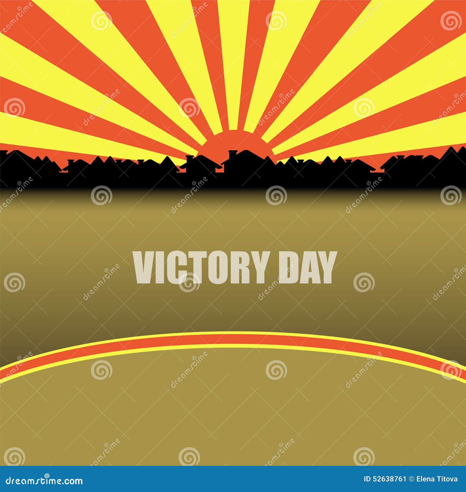 Victory Day stock vector. Illustration of congratulations - 52638761