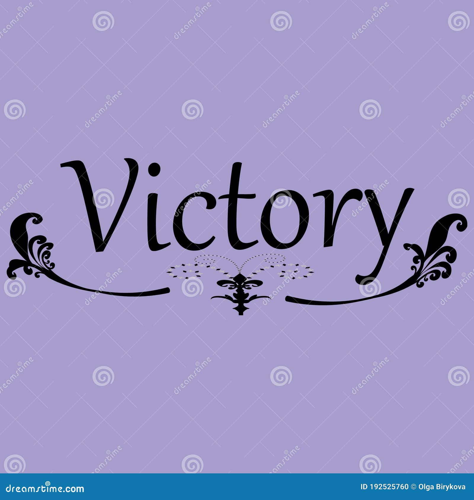 Victory font stock illustration. Illustration of vector - 192525760