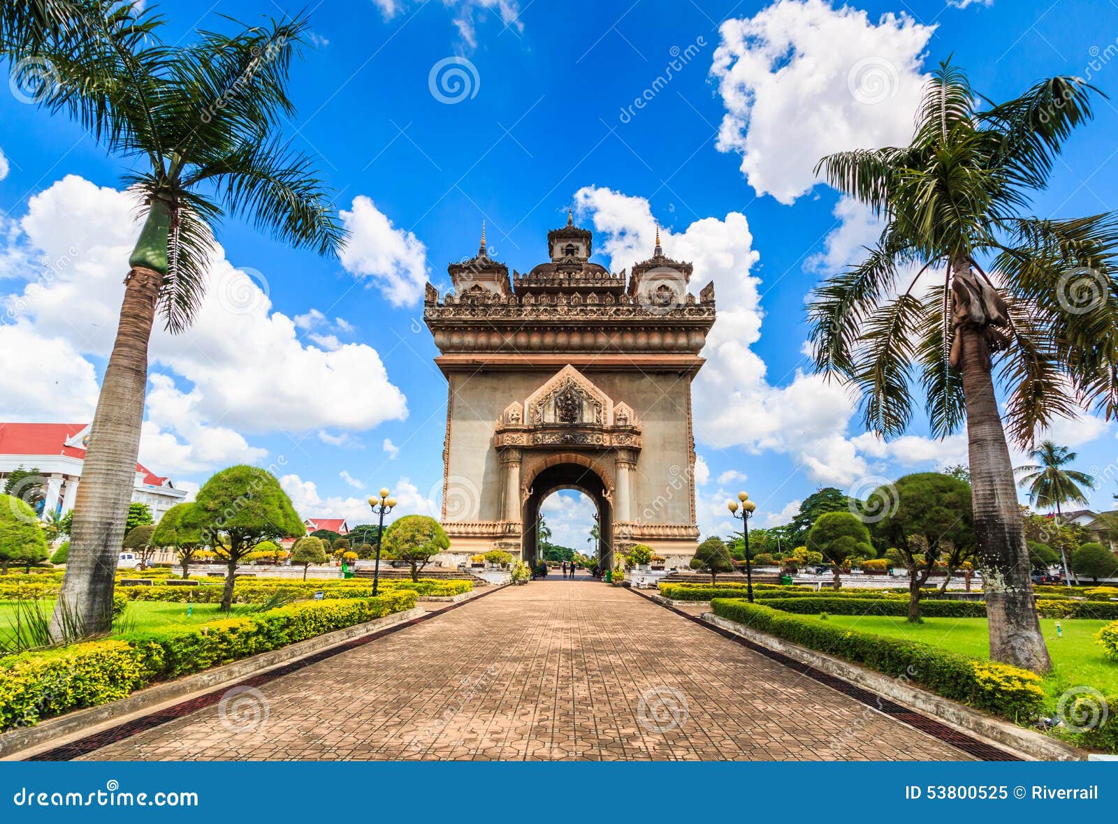 Victory Gate or Gate of Triumph in Laos Stock Image - Image of ...