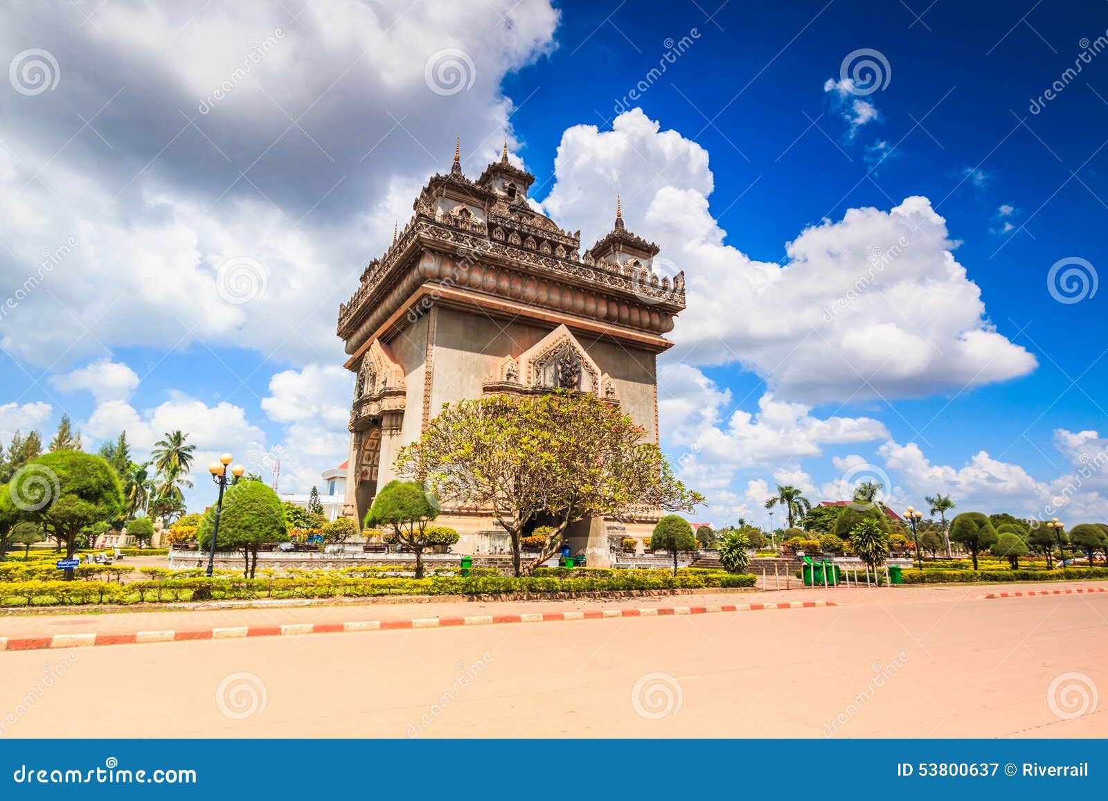 Victory Gate or Gate of Triumph in Laos Stock Image - Image of ...