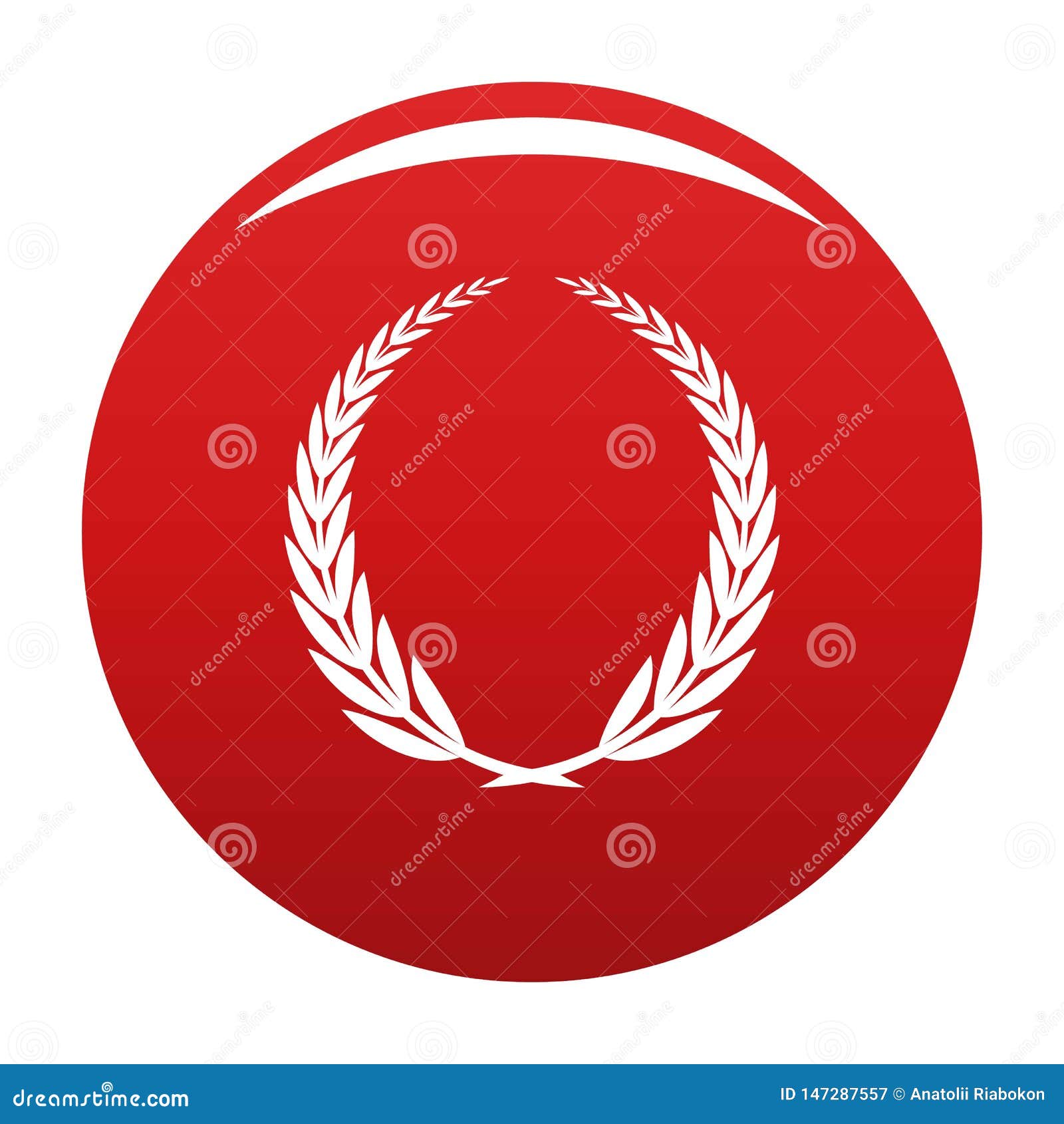 Victory icon vector red stock vector. Illustration of plant - 147287557