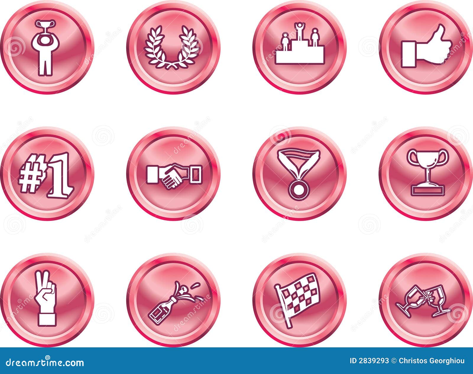 Victory Icons stock vector. Illustration of award, laurel - 2839293