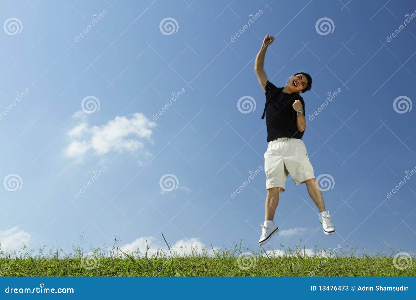 Victory Jump stock image. Image of excited, college, victorious - 13476473