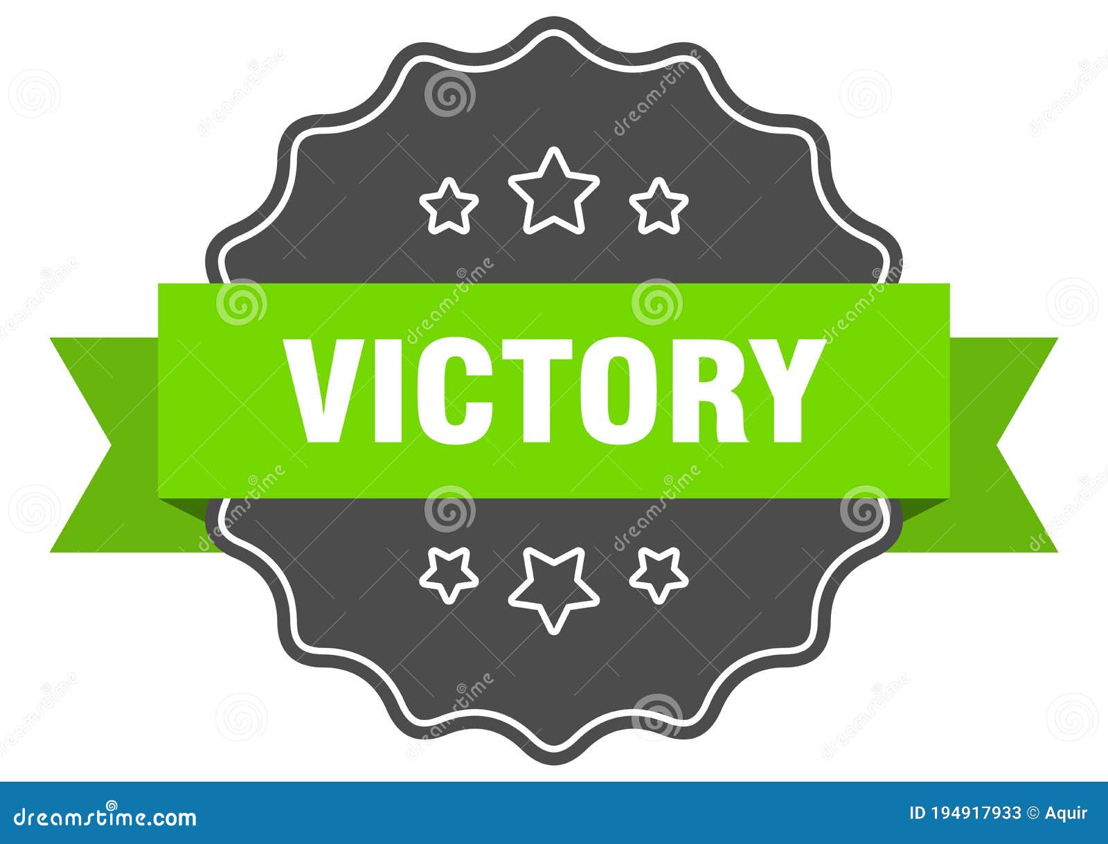 Victory label stock vector. Illustration of stamp, sticker - 194917933