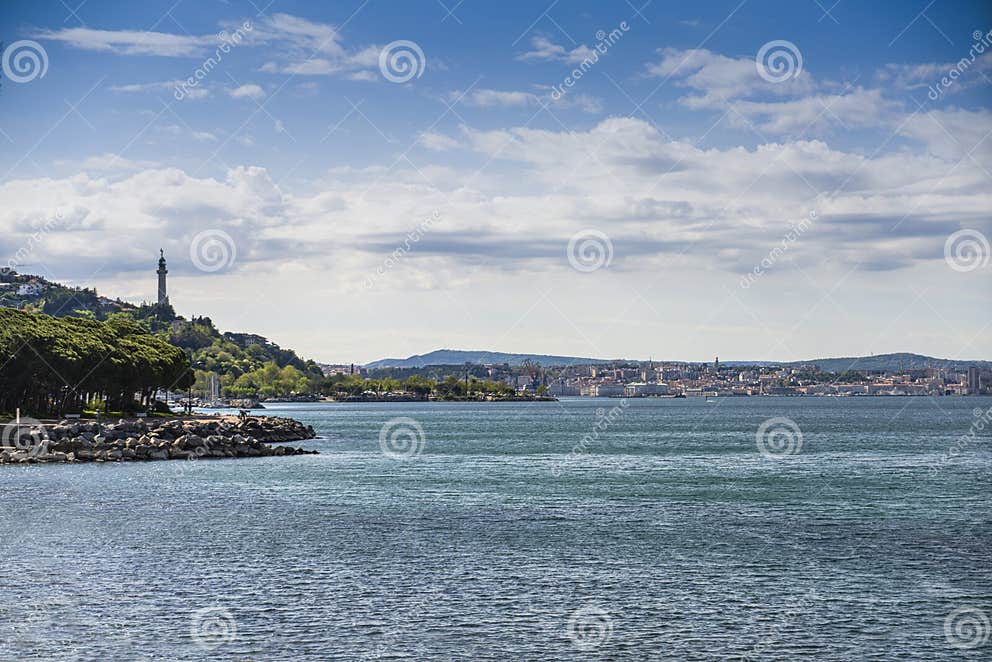 Victory Lighthouse in Trieste Editorial Stock Image - Image of ...