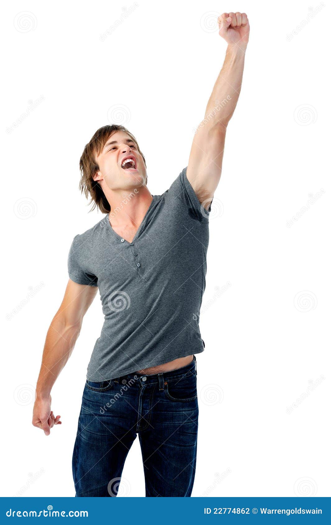 Victory man celbrating stock photo. Image of portrait - 22774862