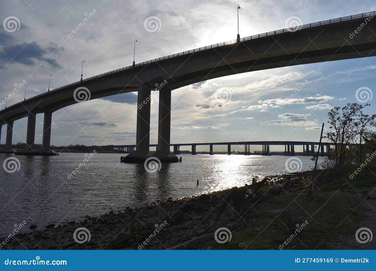 Victory (Route 35) Bridge -10 Stock Image - Image of nature, shadows ...