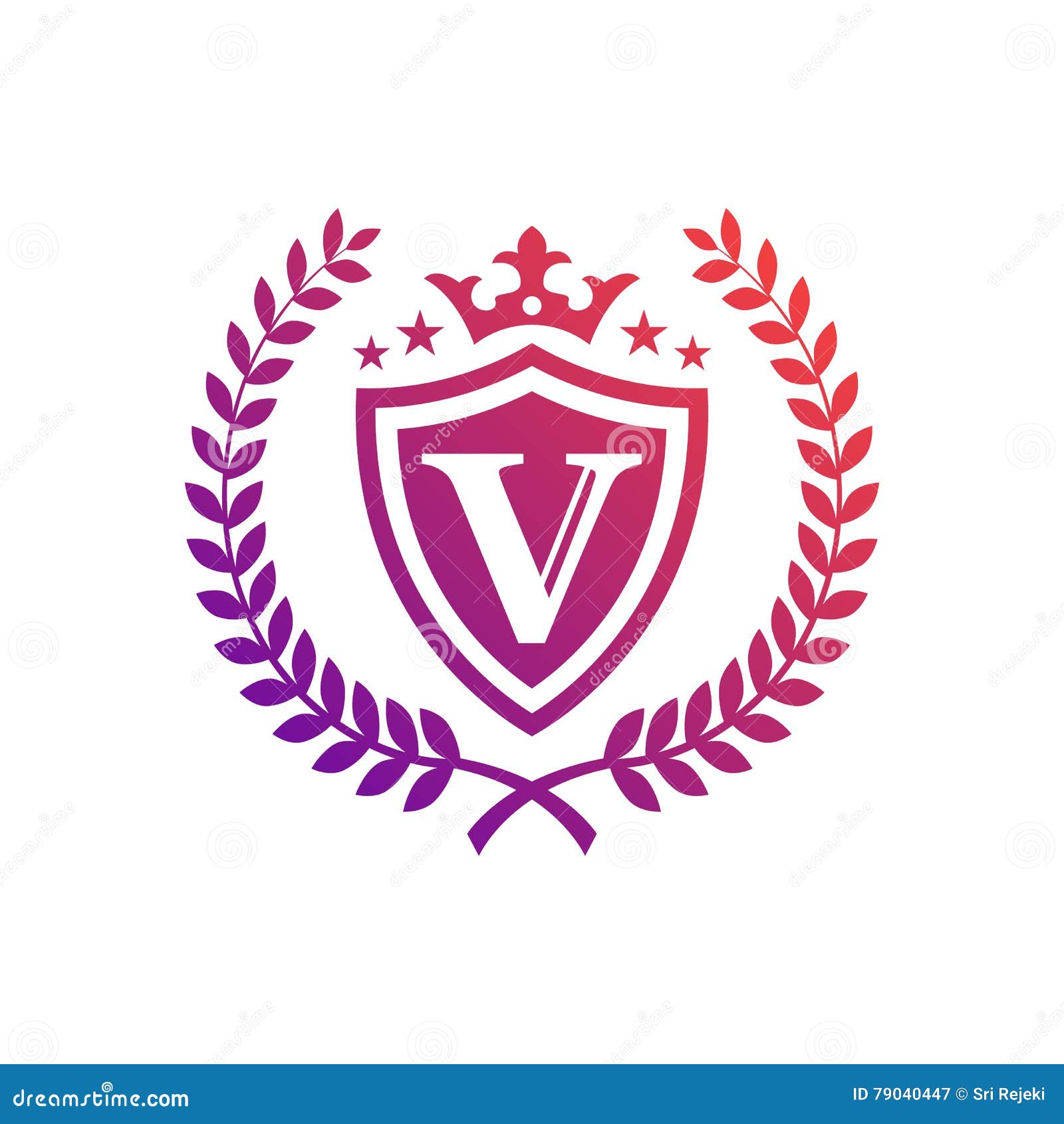 Victory Shield Emblem Royale Illustration de Vecteur - Illustration of ...