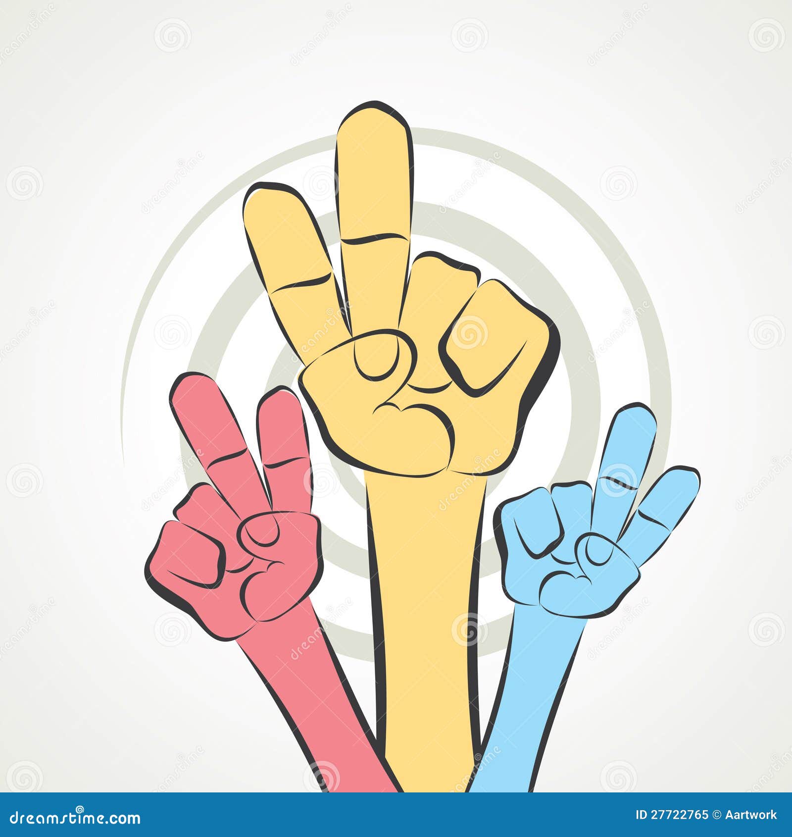 Victory sign stock stock vector. Illustration of idea - 27722765