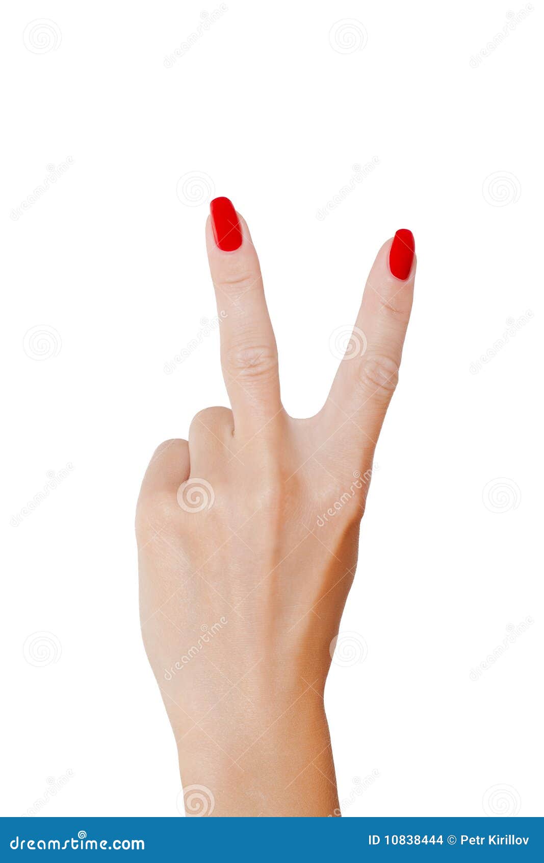 Victory sign. Woman s hand stock photo. Image of hand - 10838444