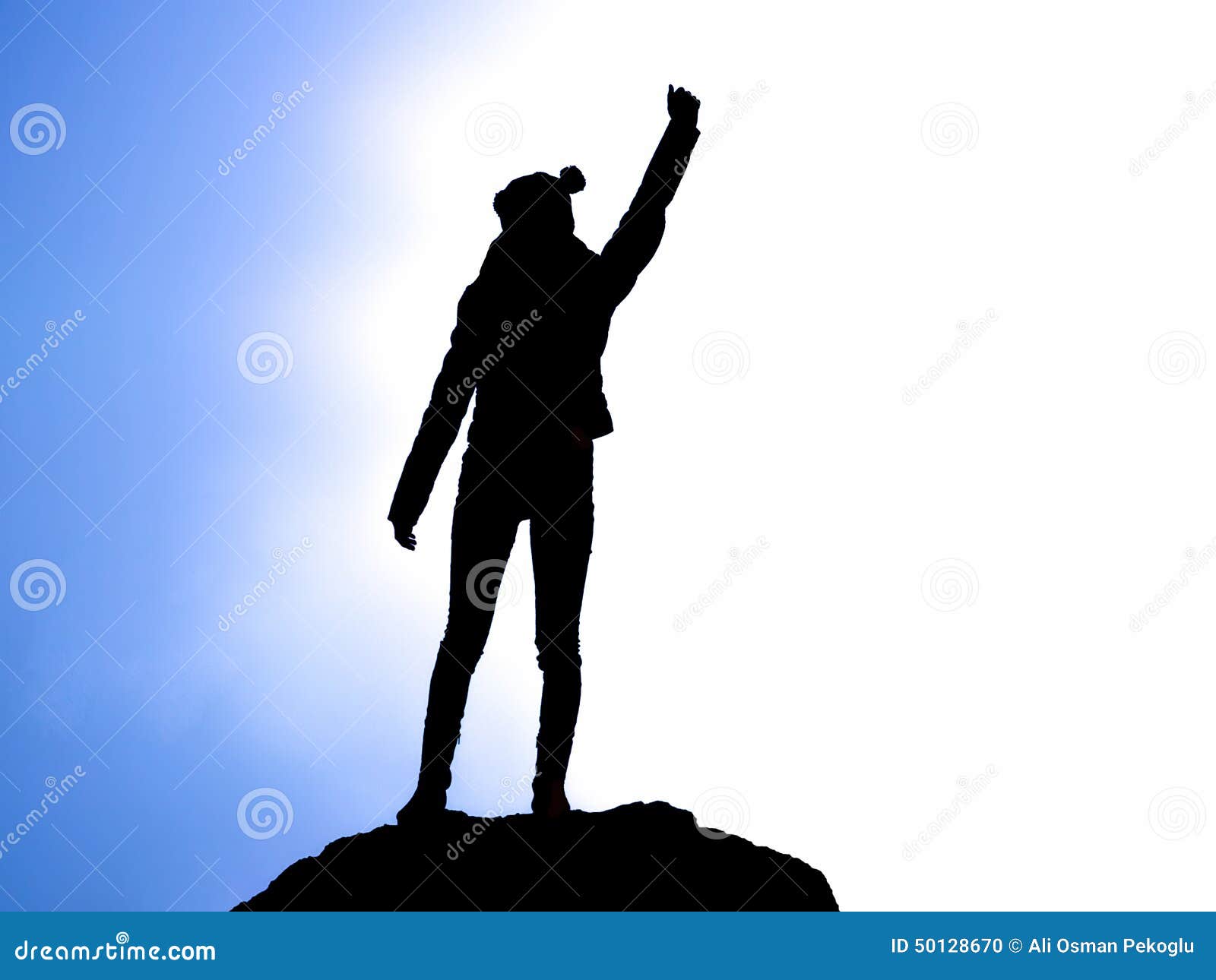Victory silhouette stock photo. Image of glowing, energy - 50128670