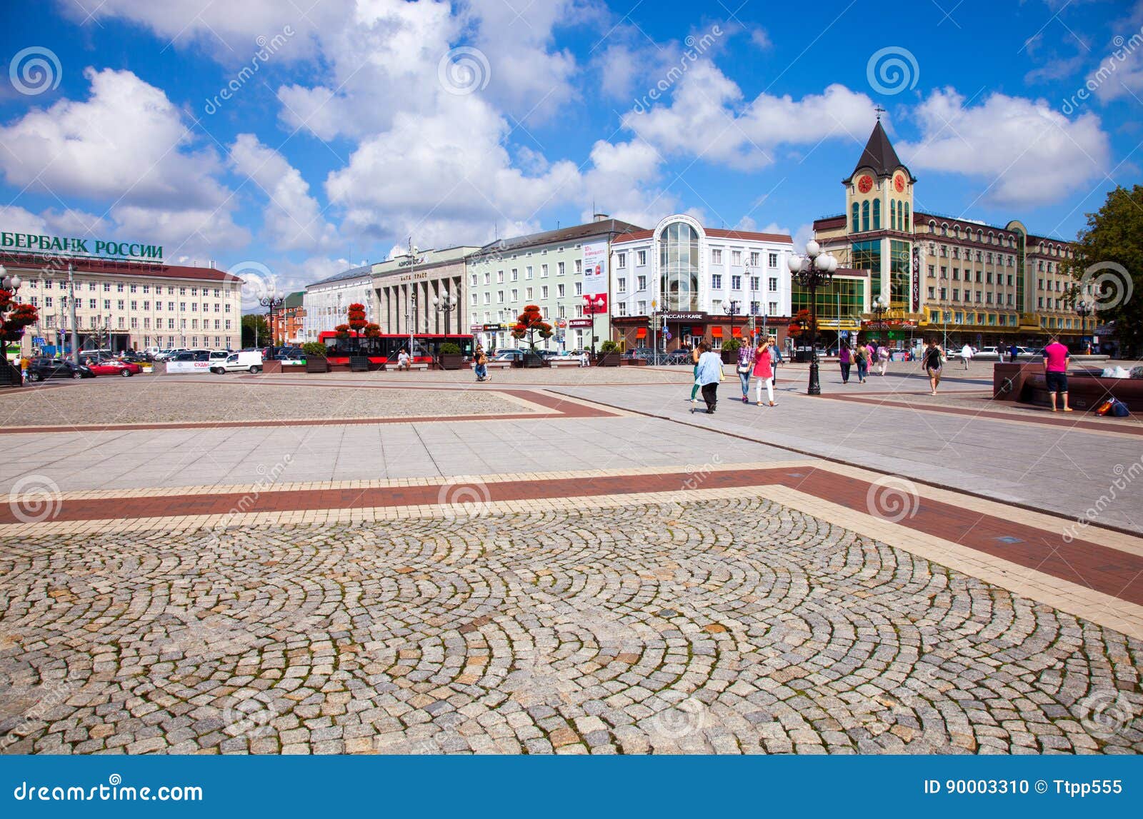 Victory Square in the Kaliningrad, Russia. Editorial Image - Image of ...