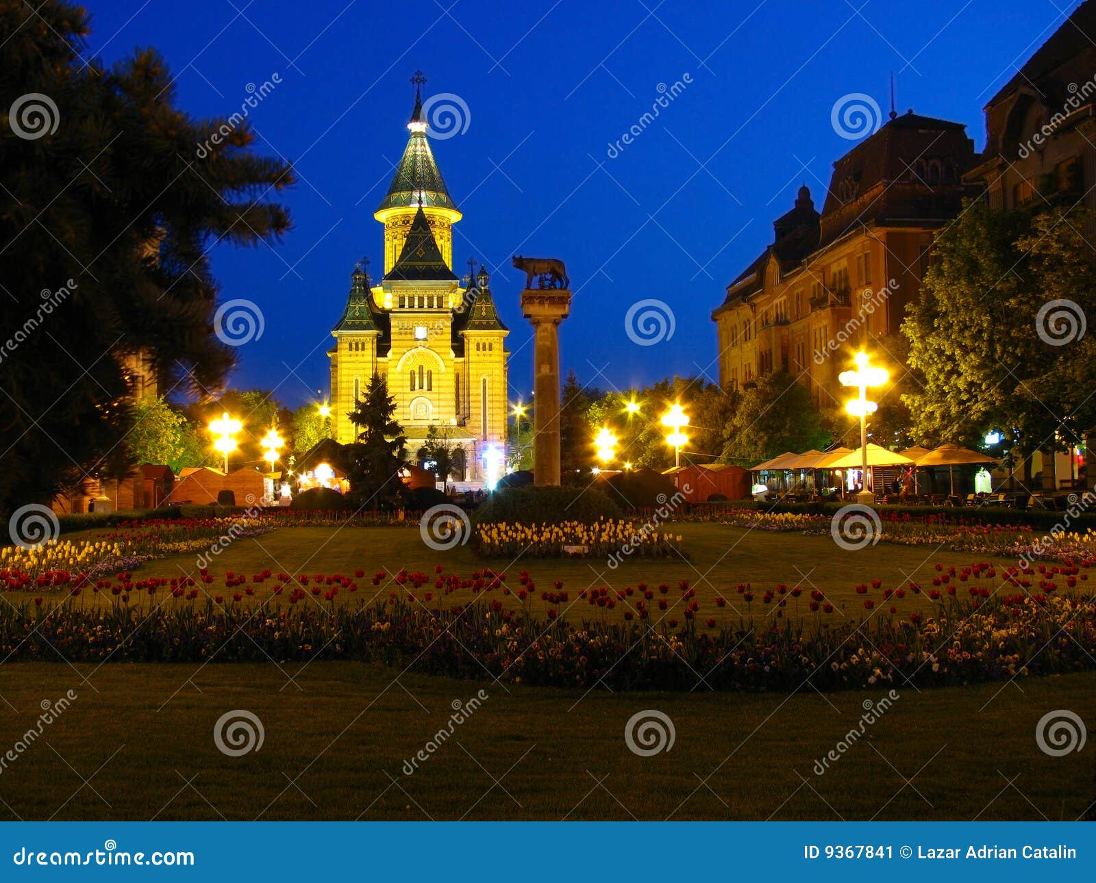 Victory square, Timisoara stock image. Image of romania - 9367841