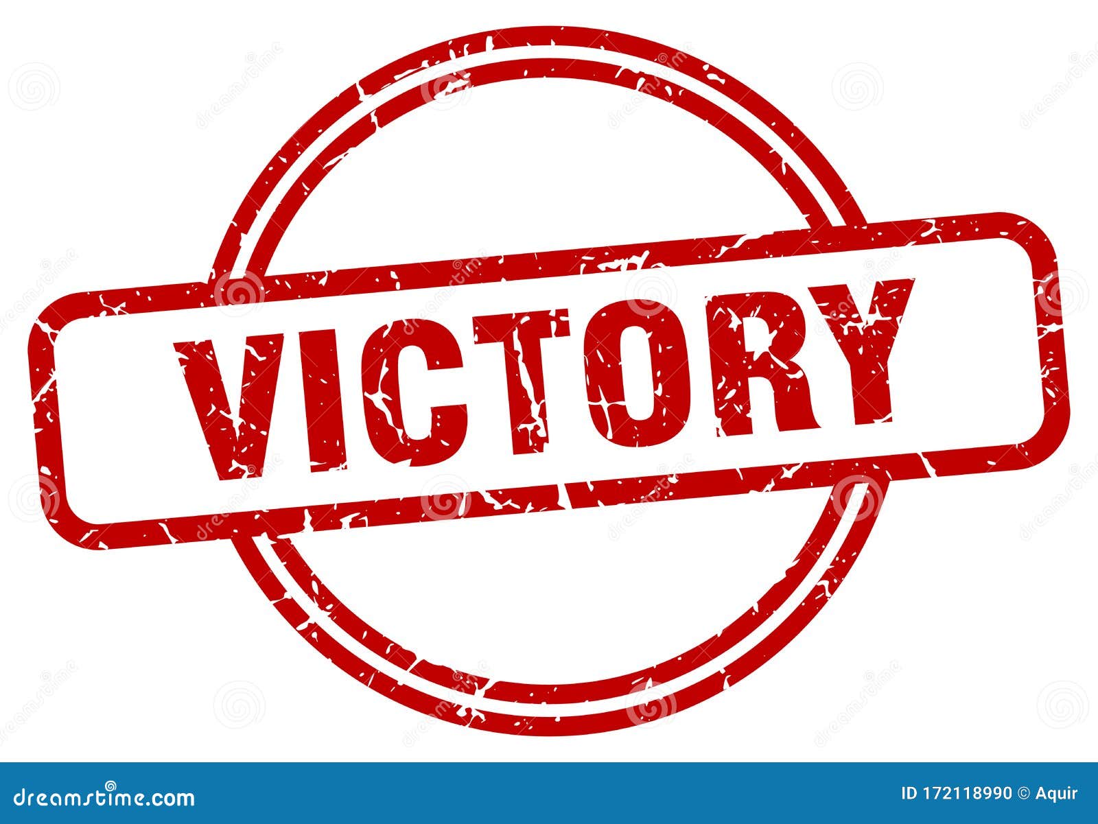 Victory Stamp. Victory Round Grunge Sign Stock Vector - Illustration of ...