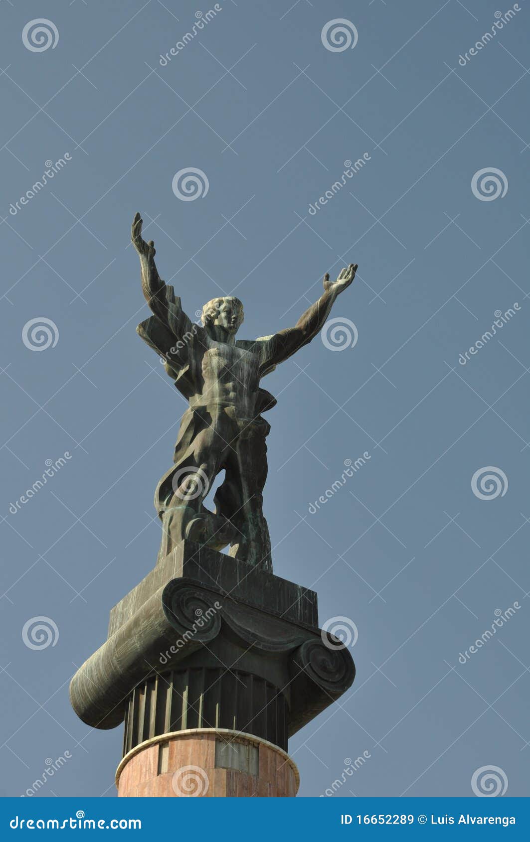 Victory statue stock image. Image of copper, landmark - 16652289