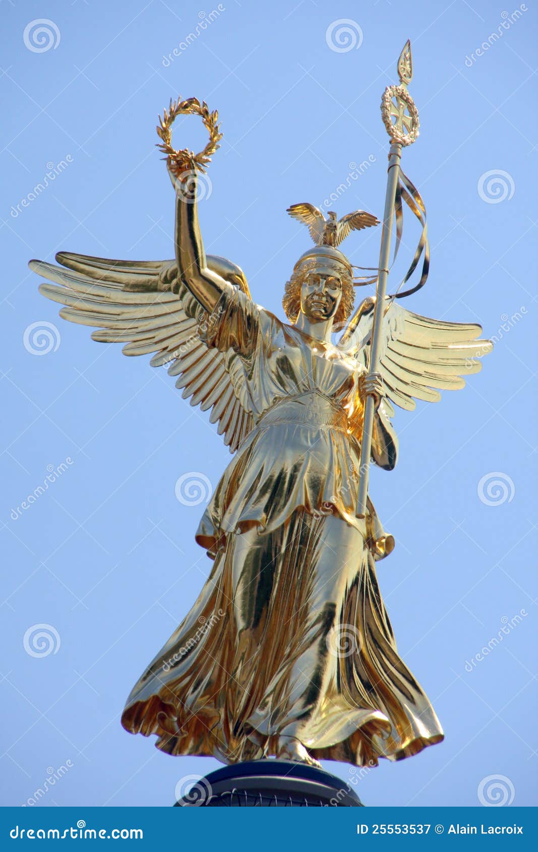 Victory statue stock image. Image of wings, retro, culture - 25553537
