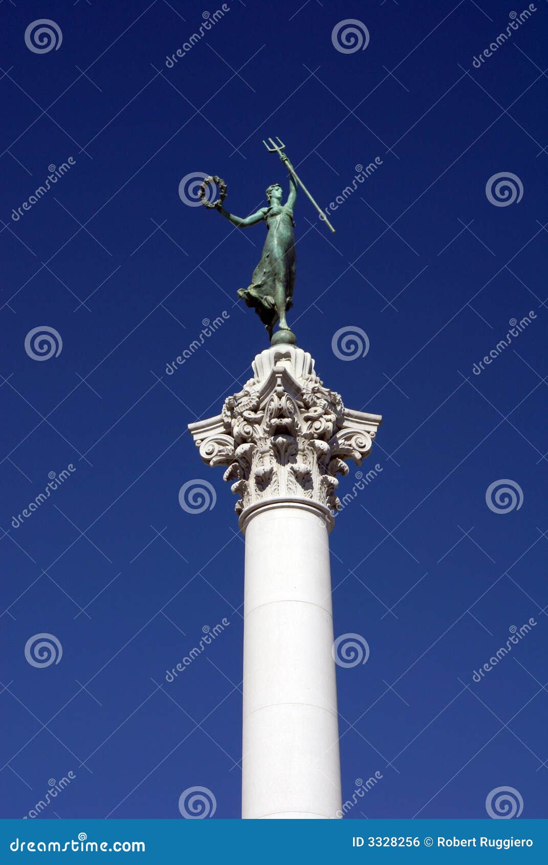 Victory Statue At Piazza Del Duomo, Milan, Italy, Stock Photo ...