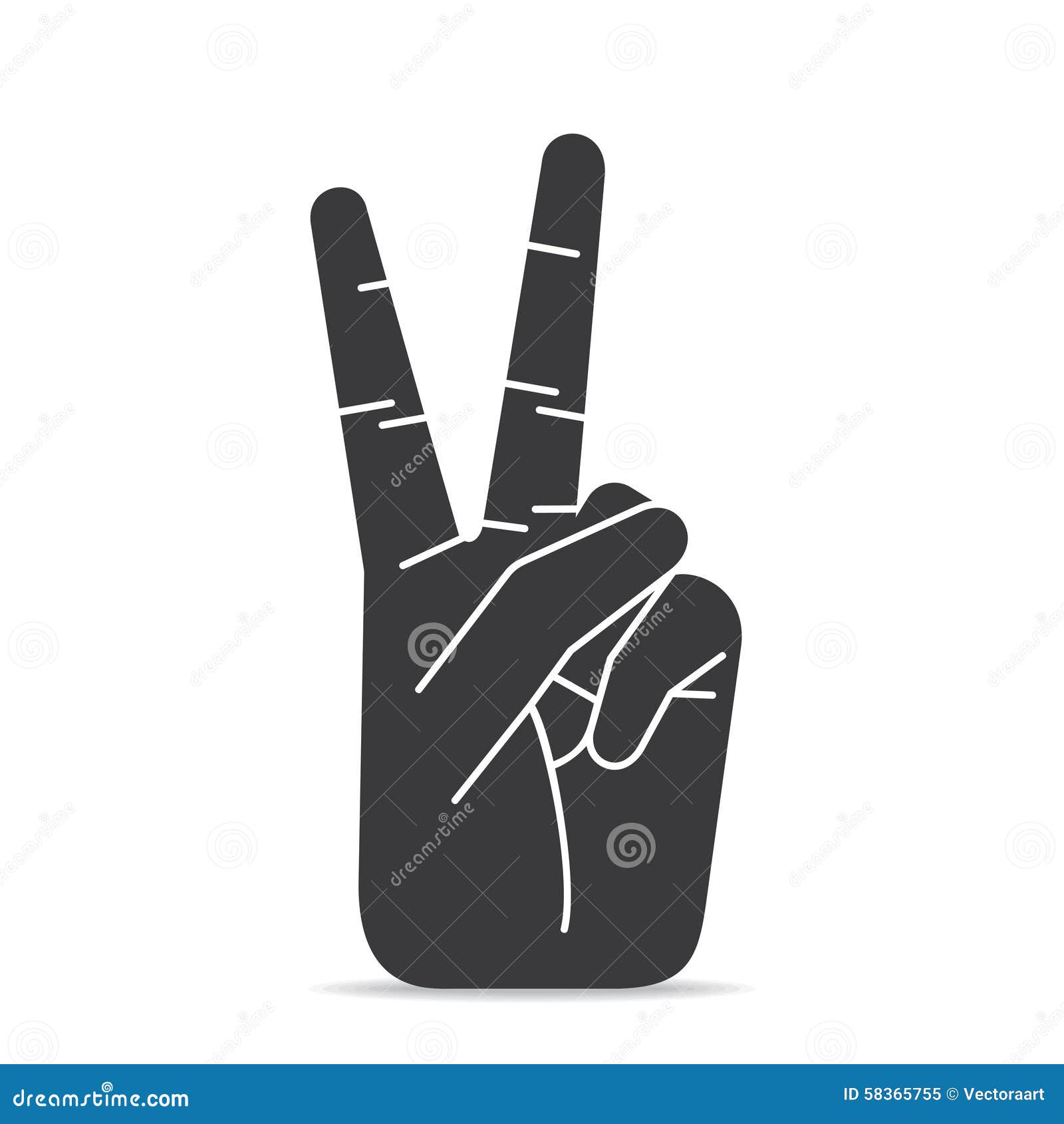 Victory Symbol Concept Design Stock Vector - Illustration of icon ...