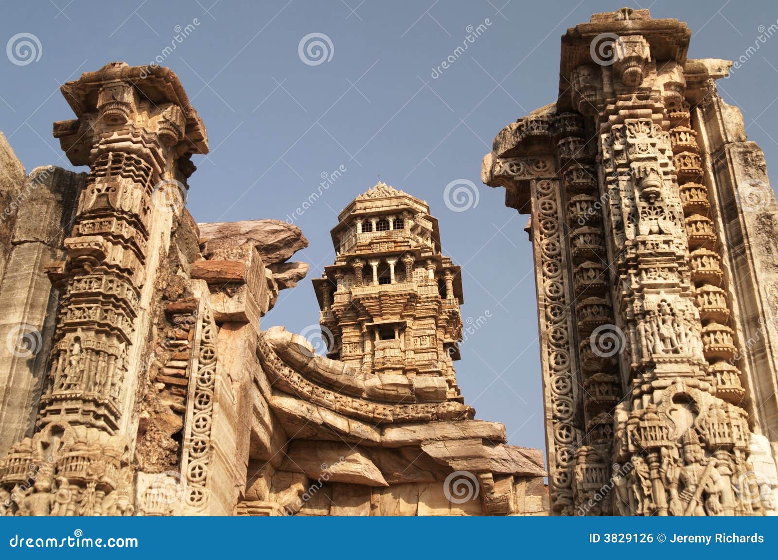 Victory Tower (Vijay Stambha) Stock Photo - Image of impregnable ...