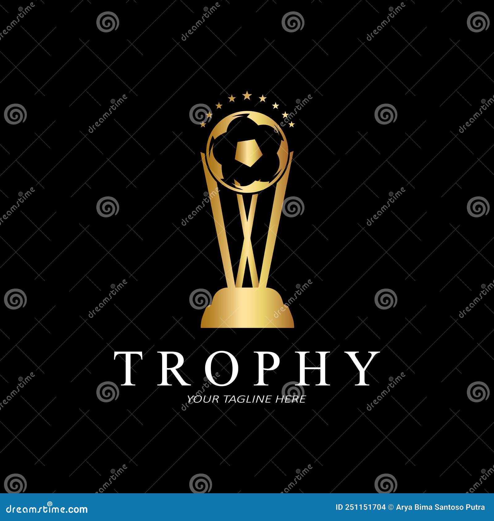 Victory Trophy Logo Design, Competition Award Icon Vector Stock Vector ...