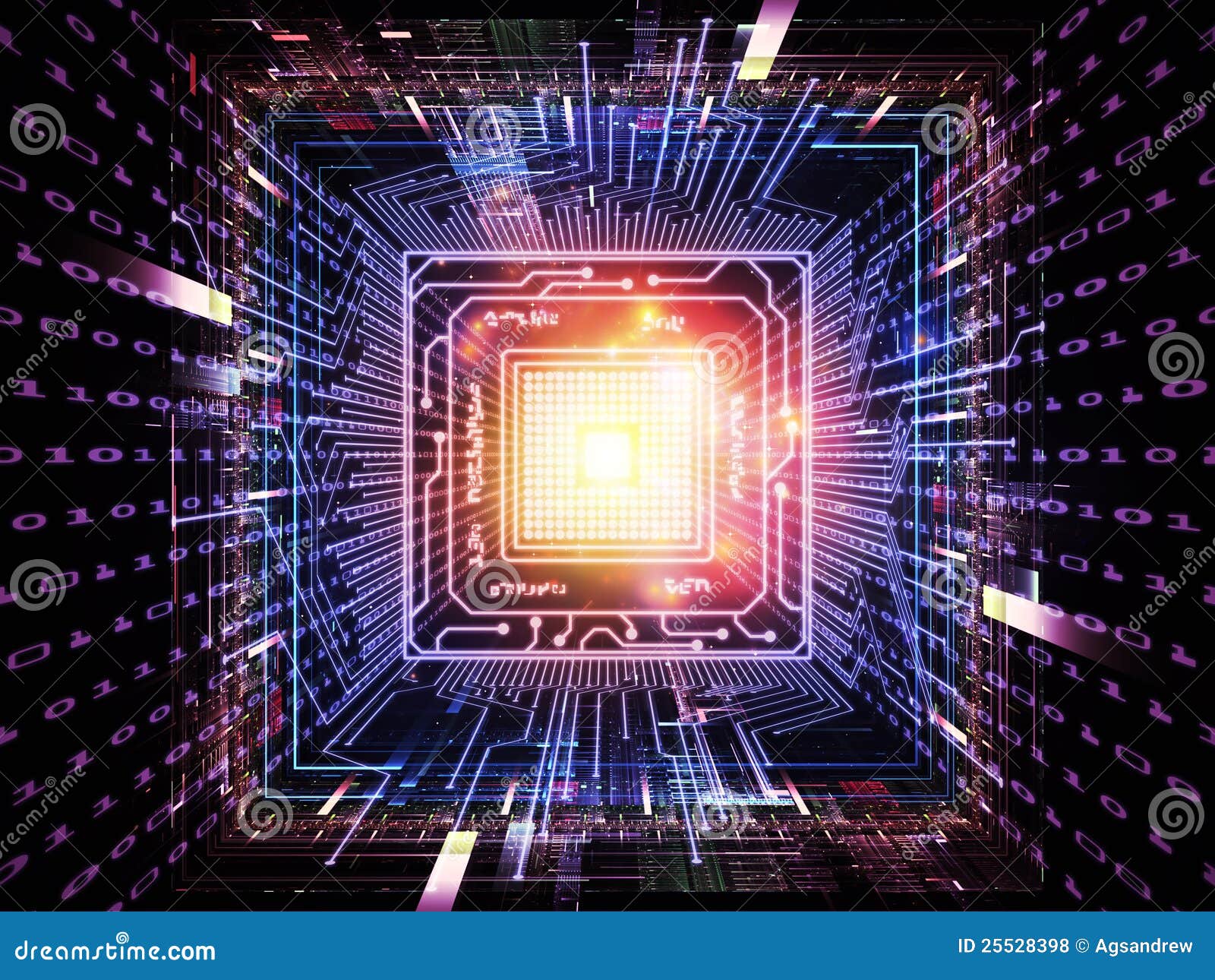 Vida De Digitaces De La CPU Foto de archivo - Imagen de concepto ...