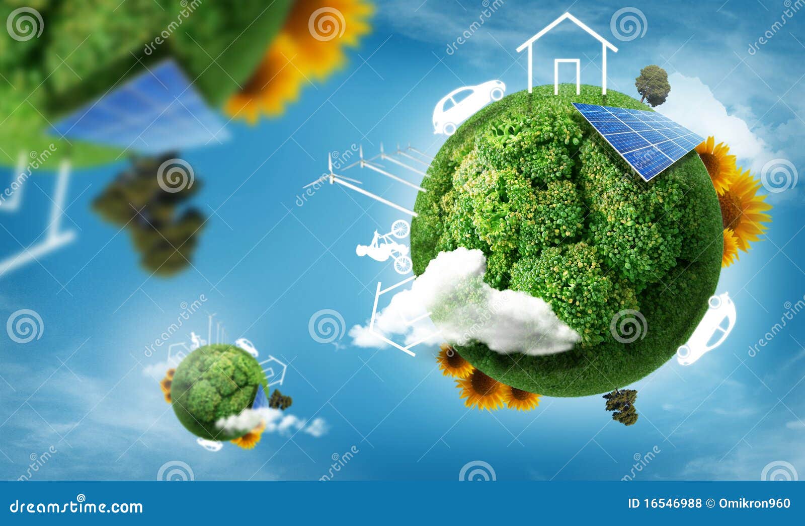 Vida de Eco stock de ilustración. Ilustración de azul - 16546988