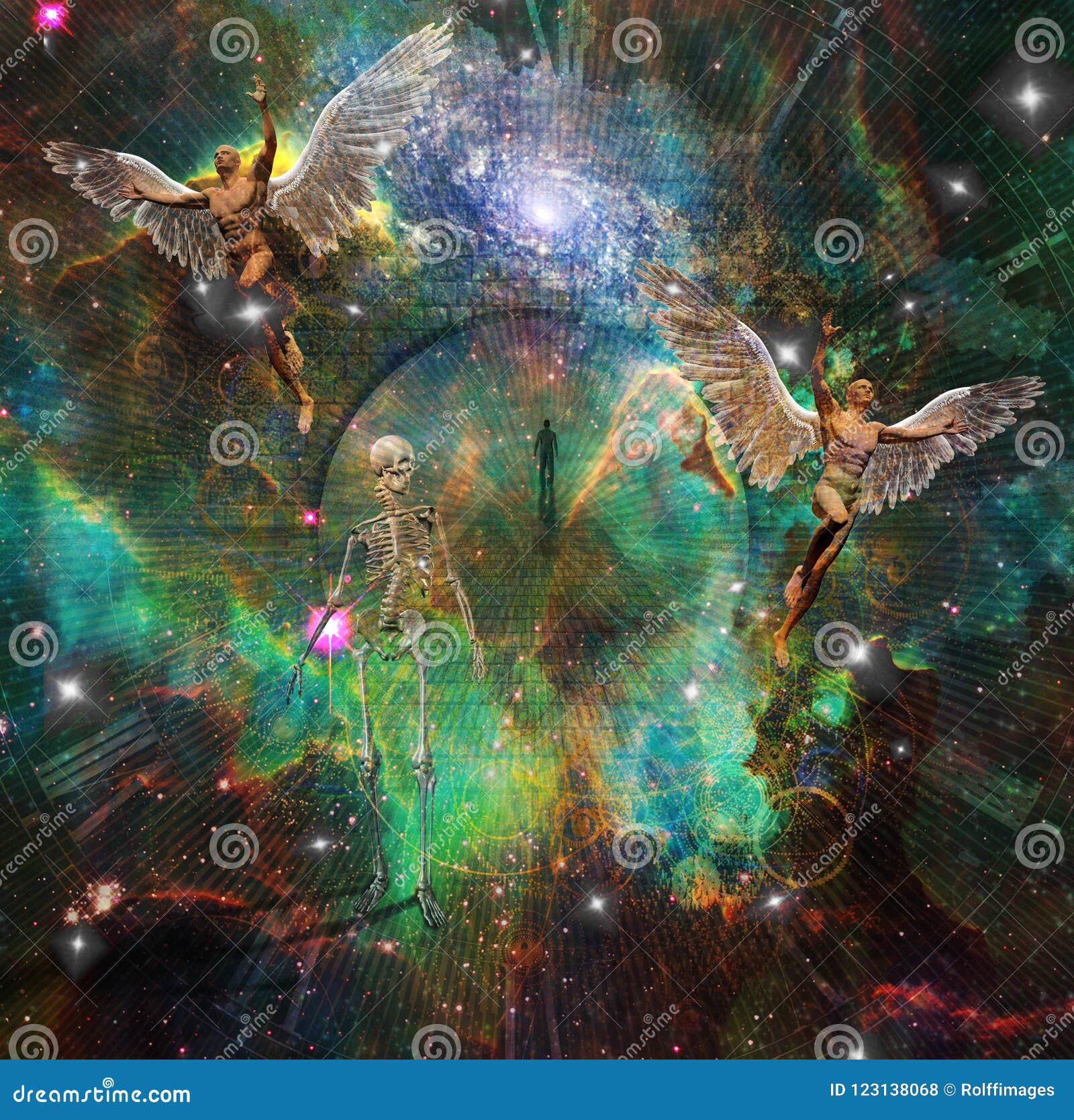 Vida e morte ilustração stock. Ilustração de eternidade - 123138068