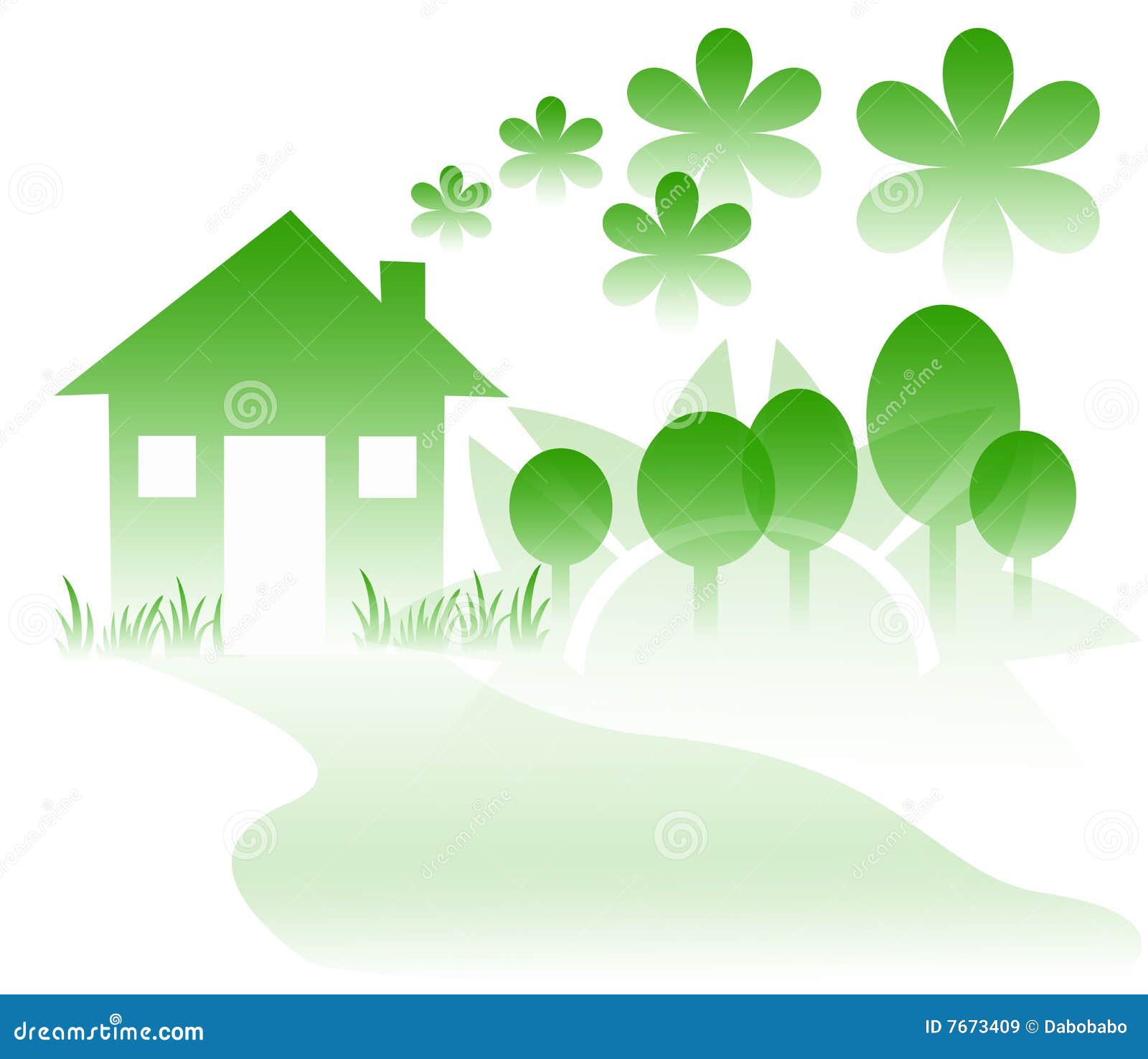 Vida verde ilustração stock. Ilustração de biografia, wallpaper - 7673409