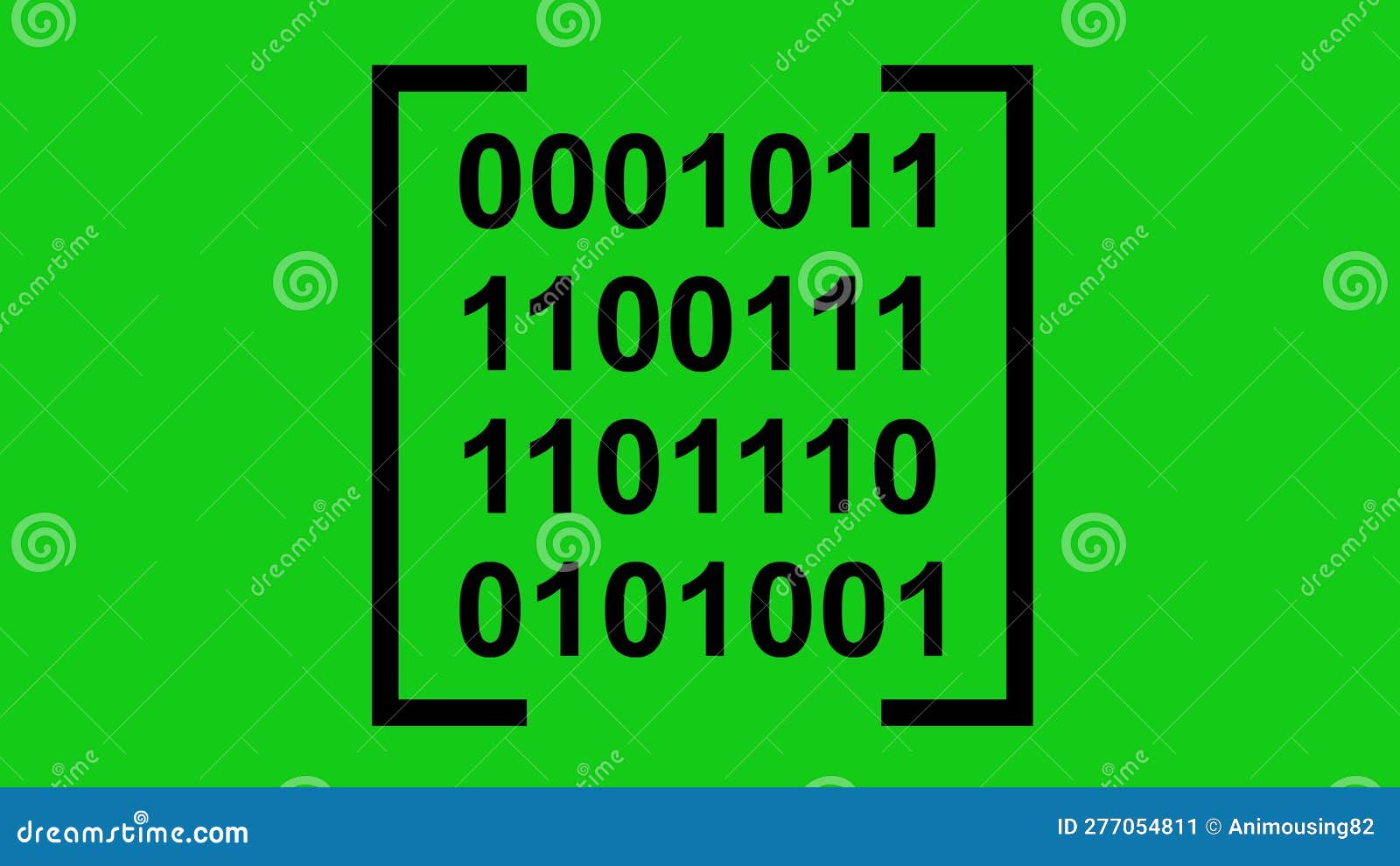 Video Animation Binary Code Matrix Icon Stock Video - Video of color ...