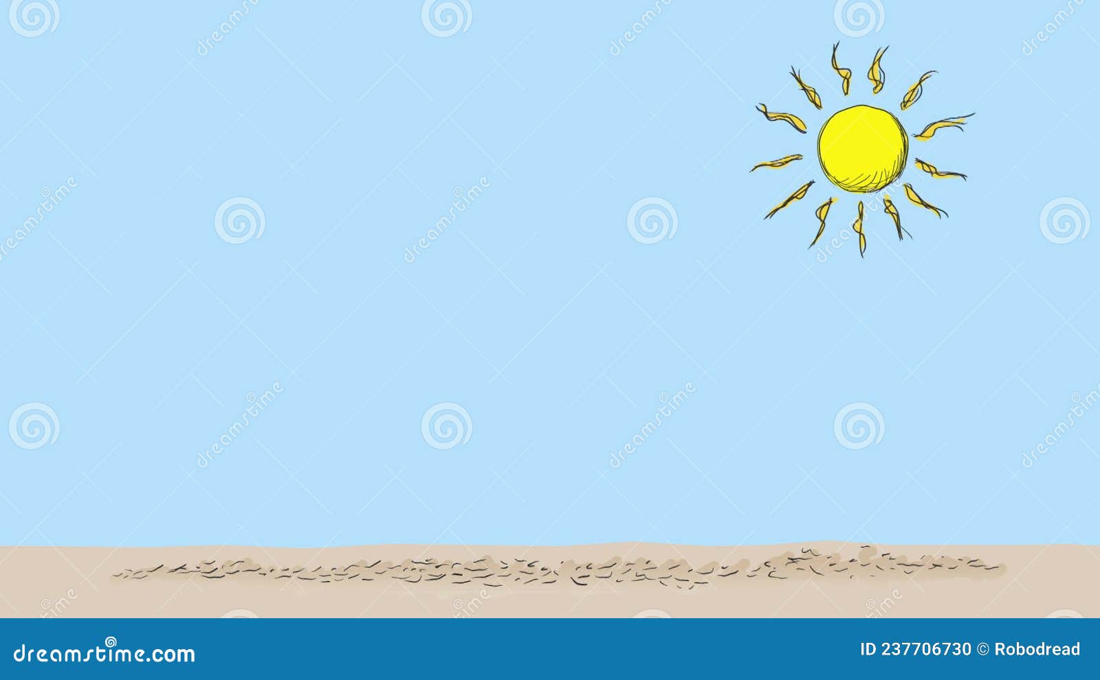 Video Animation, Drawing of the Sun with Movement. Stock Footage ...