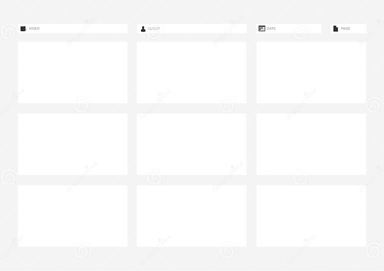 Video Animation Motion Frame Template for Print Stock Vector ...