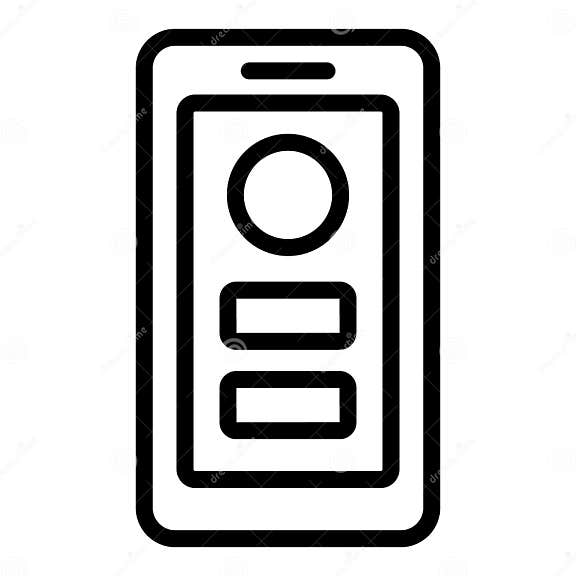 Video App Icon Outline Vector. Internet Screen Stock Vector ...