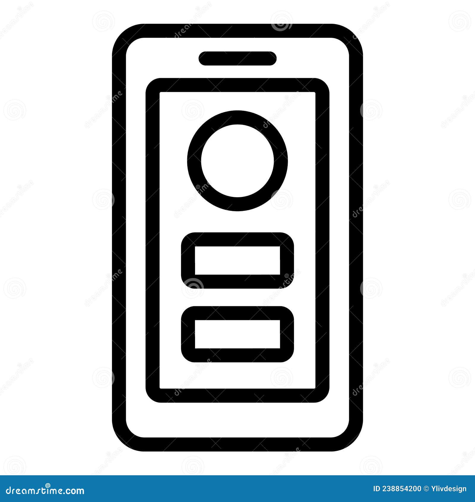 Video App Icon Outline Vector. Internet Screen Stock Illustration ...