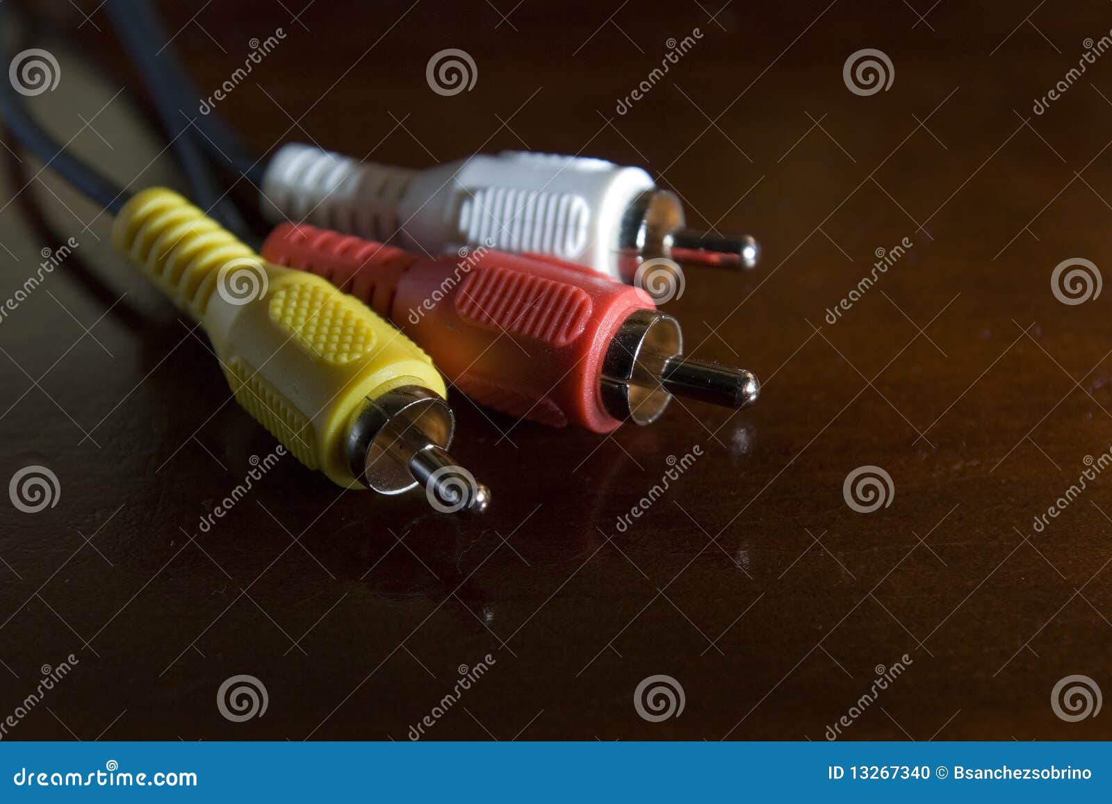 Video and audio cables stock photo. Image of connecting - 13267340