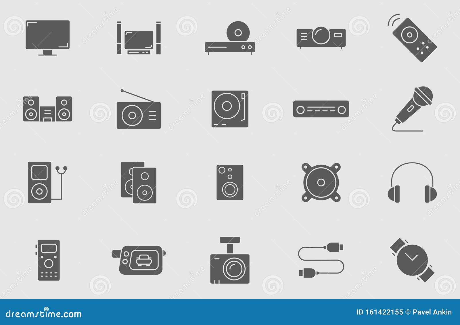 Video Audio Equipment Icons 05 Stock Vector - Illustration of camera ...